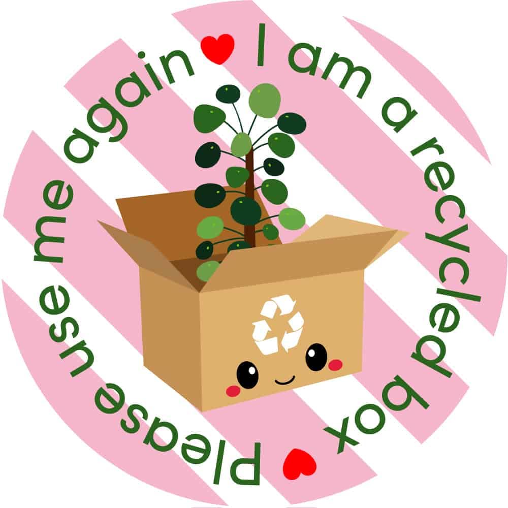 STICKER RECYCLE BOX 75MM een must have voor iedereen